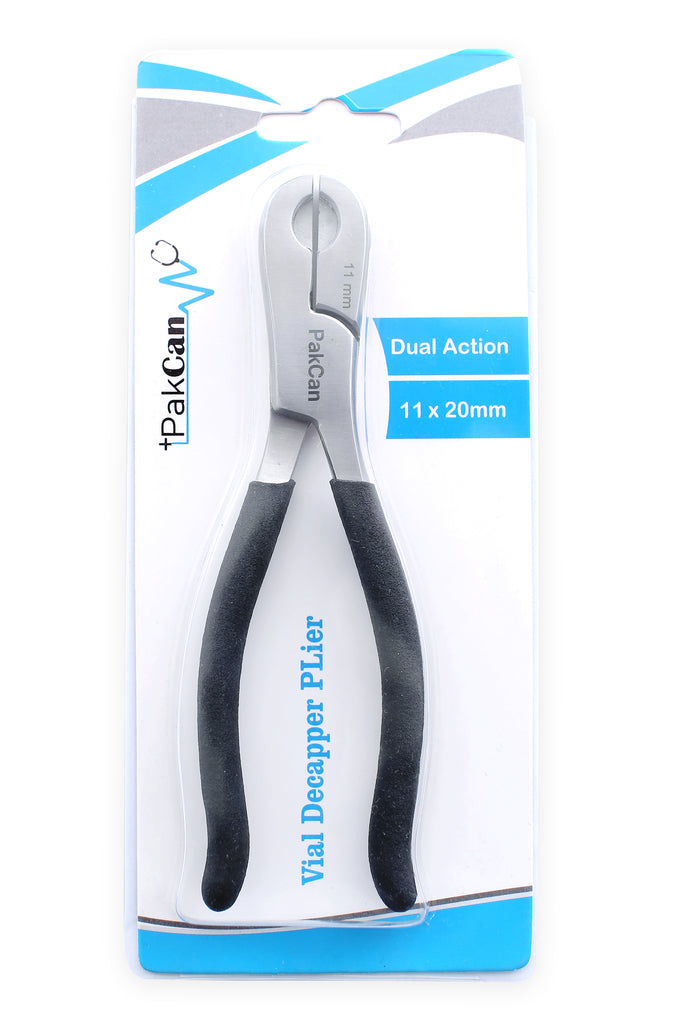 Dual-Action Vial Decapper Pliers 11 mm and 20 mm – Pakcan Medical